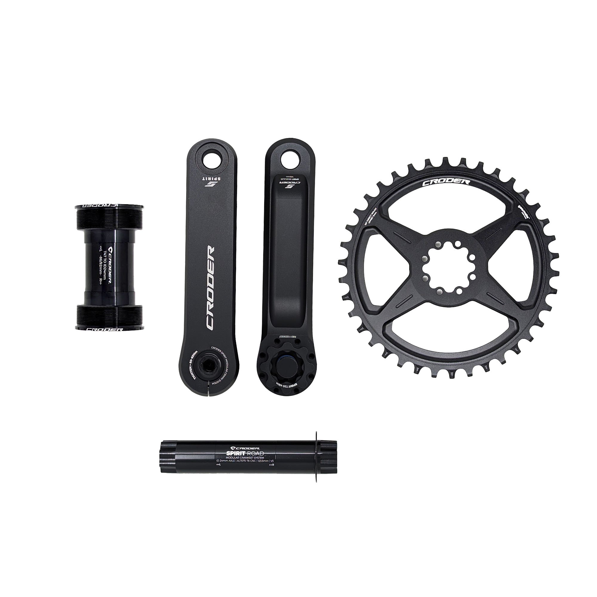 145mm Short Crank, Chainring, BB, Axle Upgrade Kit | CRUZBIKE – Cruzbike
